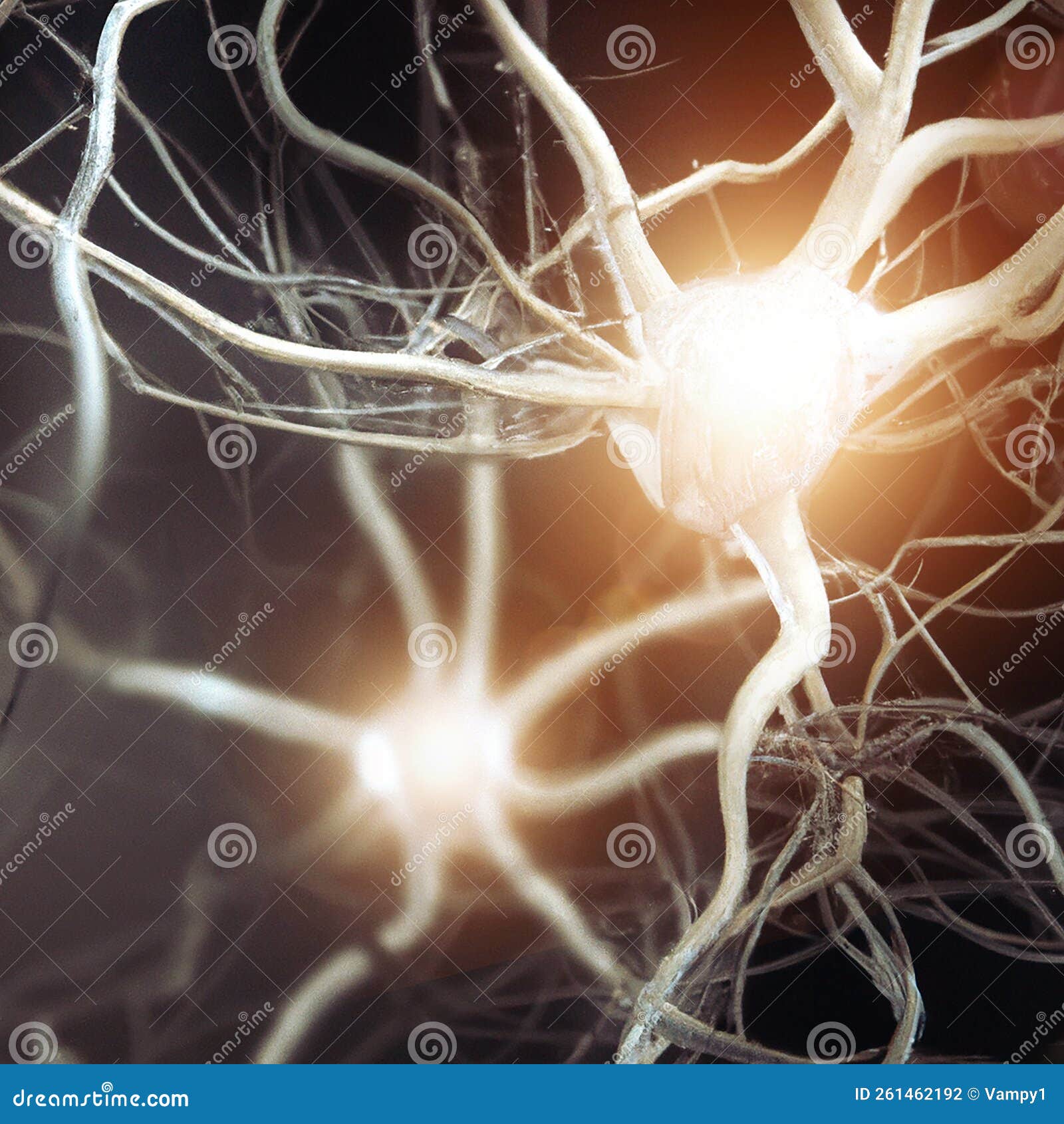Microscopic View of Neurons. Brain Connections. Synapses Stock ...
