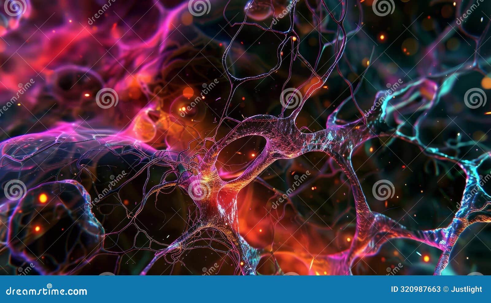 A Microscopic View of a Neurons Cytoskeleton Which Provides Structural ...