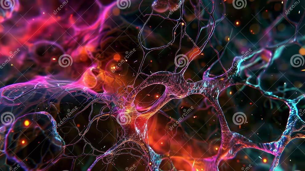 A Microscopic View of a Neurons Cytoskeleton Which Provides Structural ...
