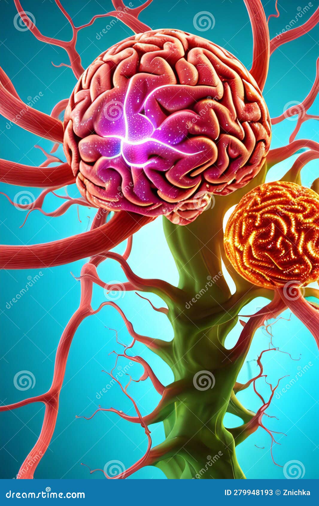 A Microscopic Look At The Intricate Neural Pathways Of The Brain Stock ... A Microscopic Look At The Intricate Neural Pathways Of The Brain Stock ...