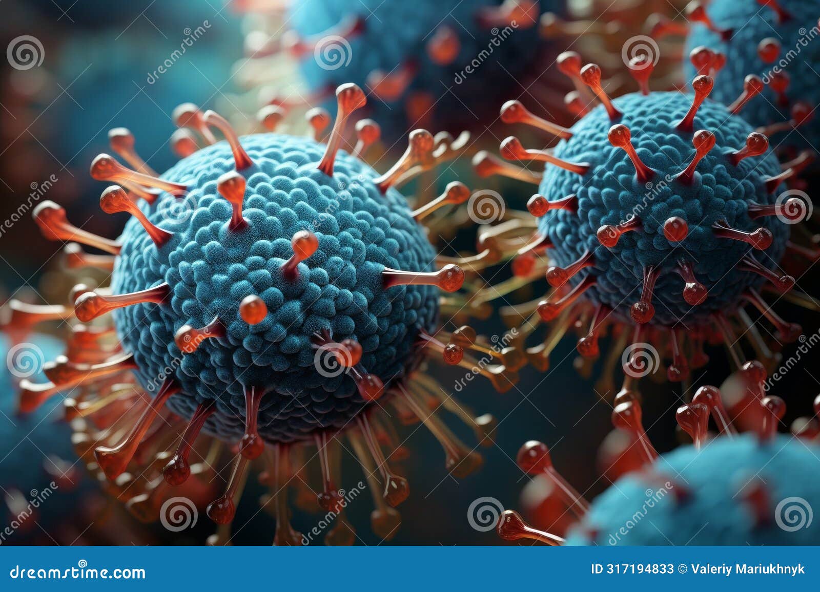 Microscopic View of Pathogenic Viruses Causing Infection and Disease ...
