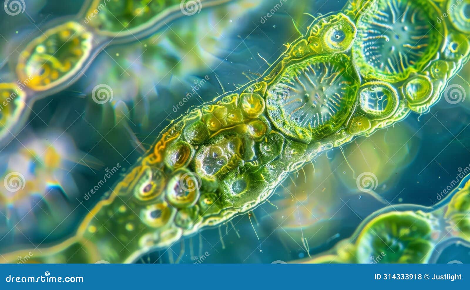 A Microscopic View of a Protist Known As Euglena Containing ...