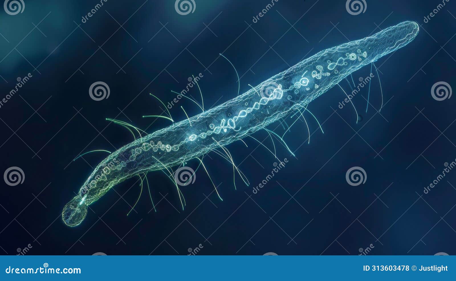 A Microscopic View of a Protozoan S Flagella Capturing the Intricate ...
