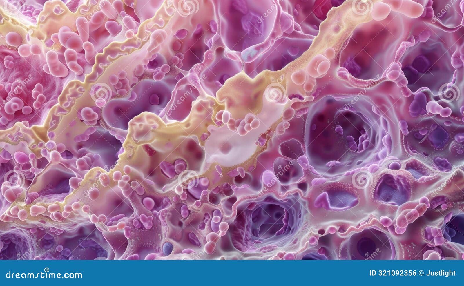 Cuboidal Epithelium Of A Mouse Under The Microscope. Royalty-Free Stock ...