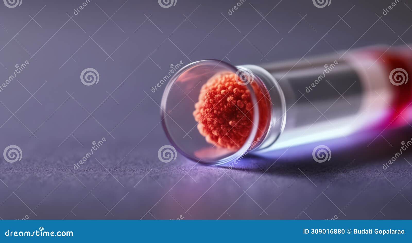 A Microscopic View of a Red Cell Under a Microscope Stock Illustration ...