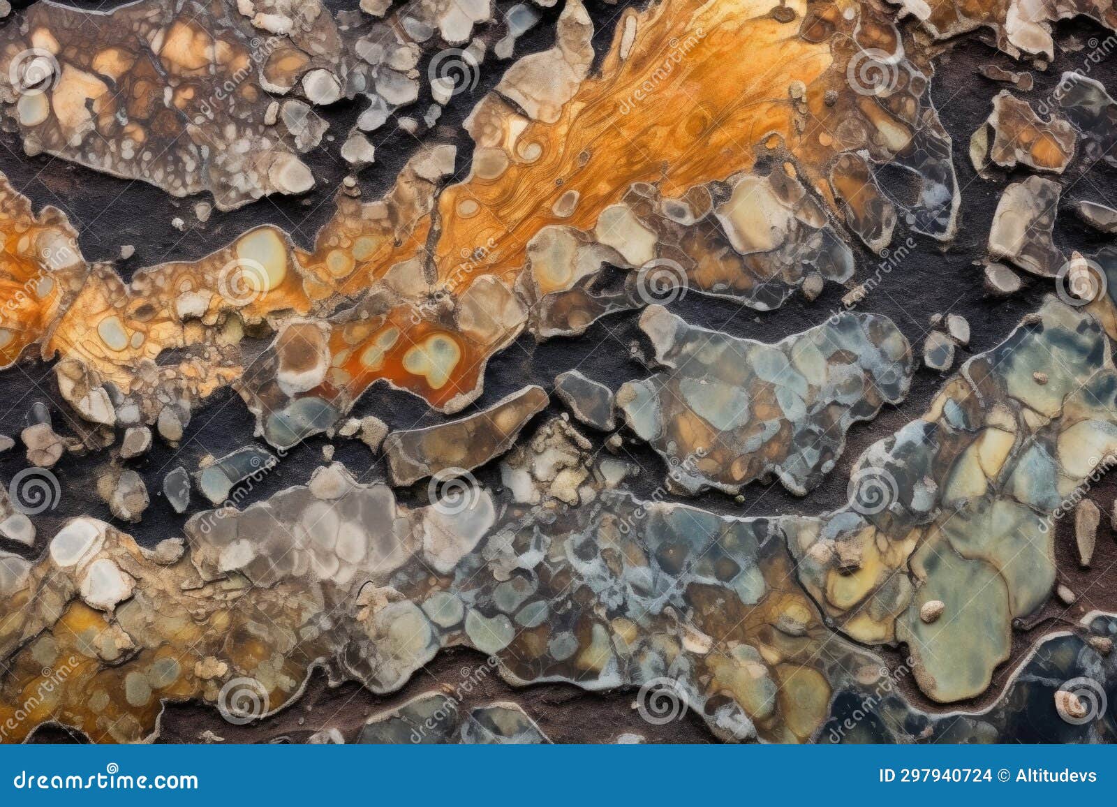 Microscopic View of Sands and Mud on Ocean Floor Stock Photo - Image of ...