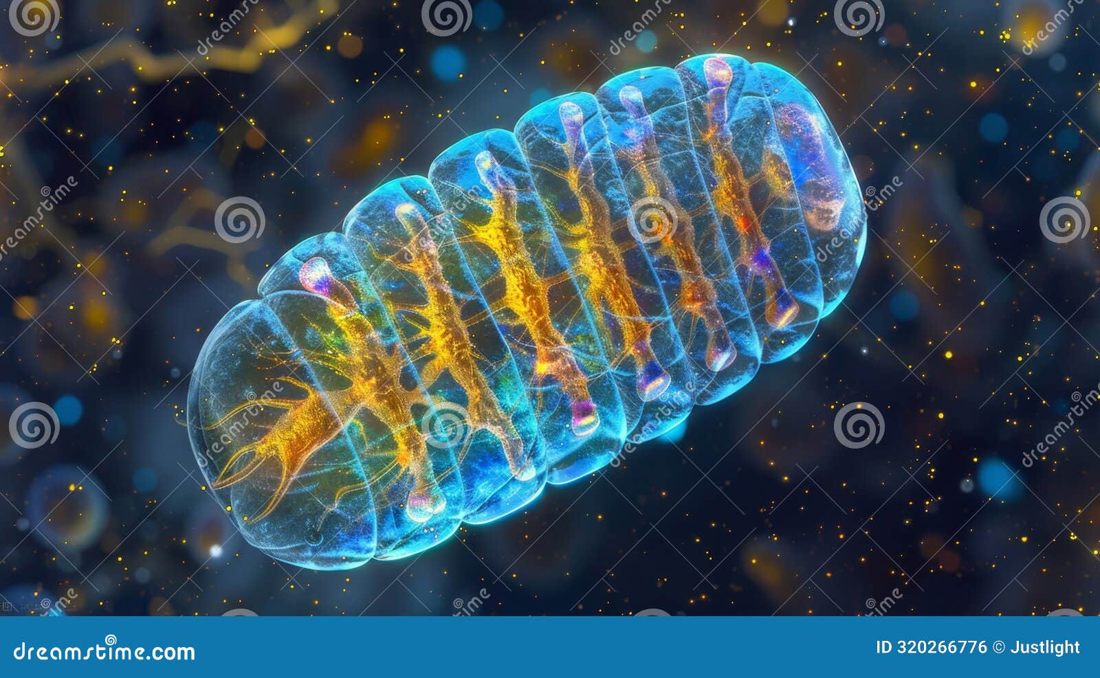 Microscopic View of a Single Mitochondrion Revealing Its Unique Shape ...