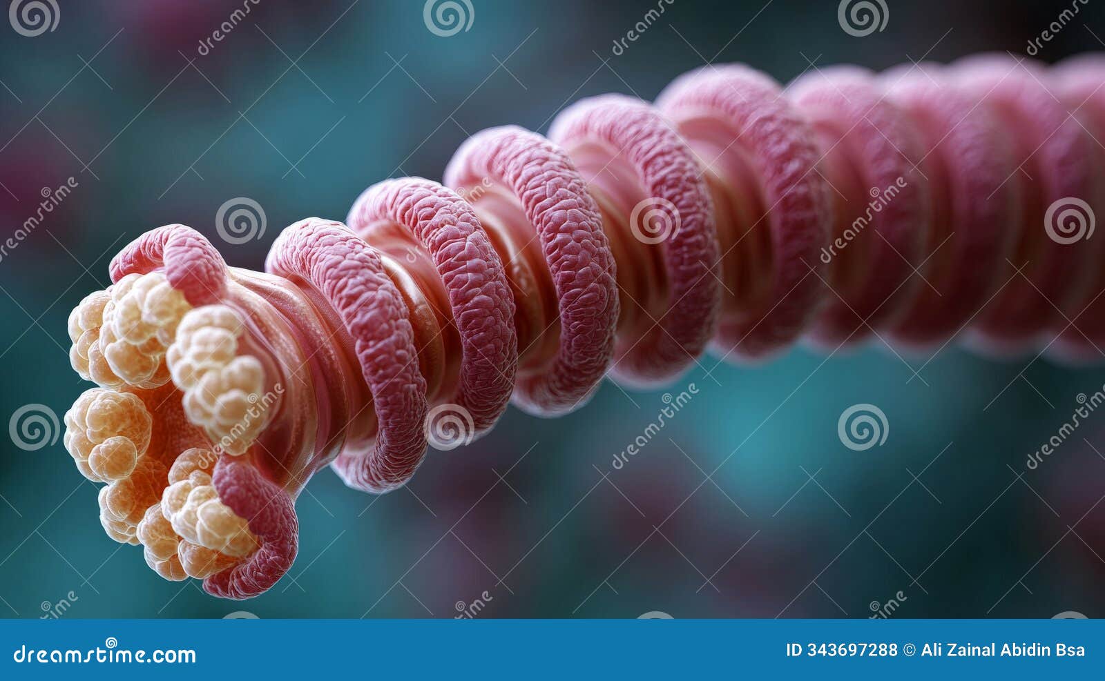 Microscopic View of a Spirochete Stock Illustration - Illustration of ...