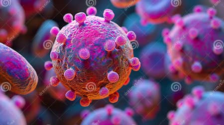 Microscopic View of Staphylococcus Aureus Bacteria AI Generated Stock ...