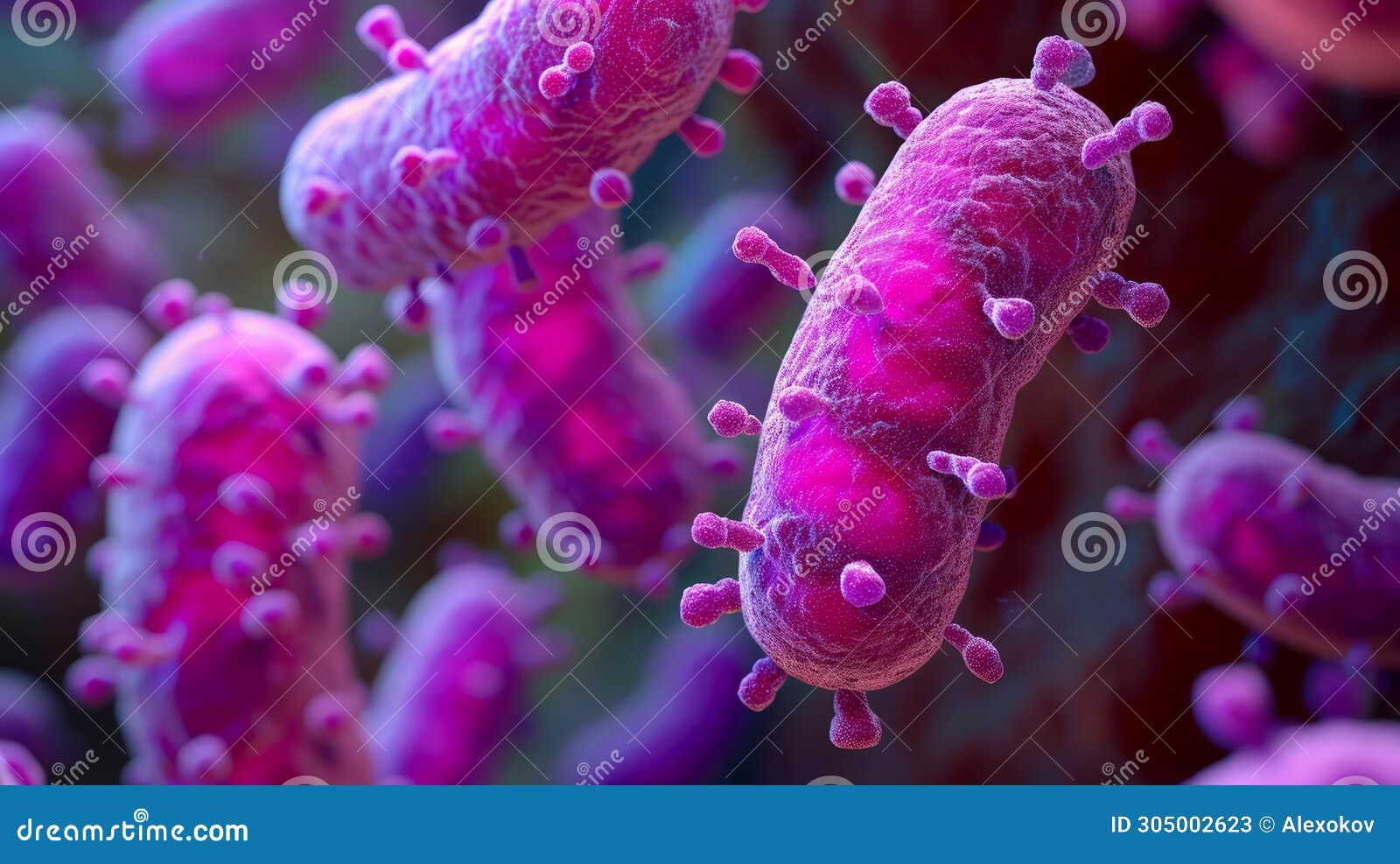 Microscopic View of Streptococcus Pneumoniae Bacteria AI Generated ...