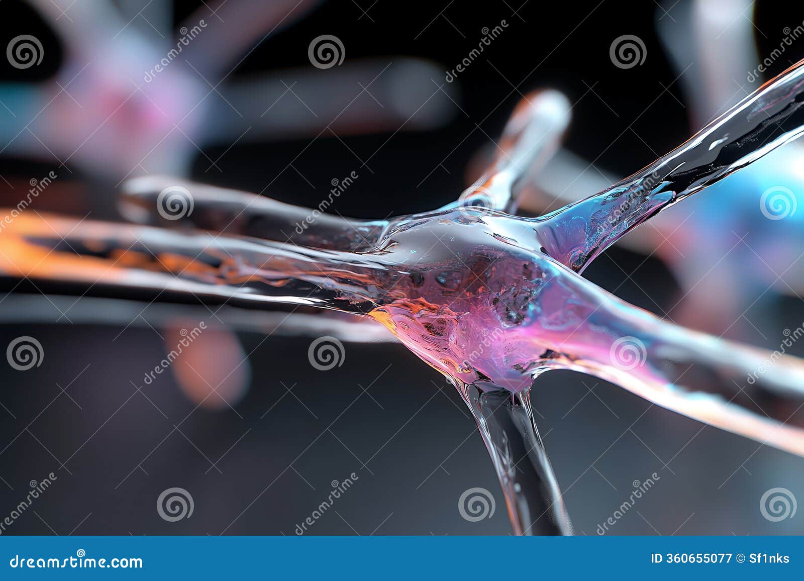 Microscopic View of a Vibrant Neuron with Intricate Branching Structure ...