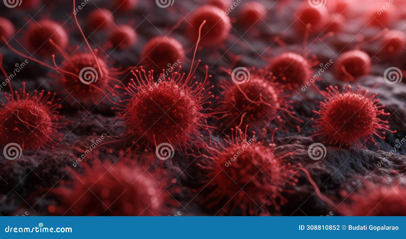 Microscopic View of a Virus Colony, a Reminder of the Unseen World of ...