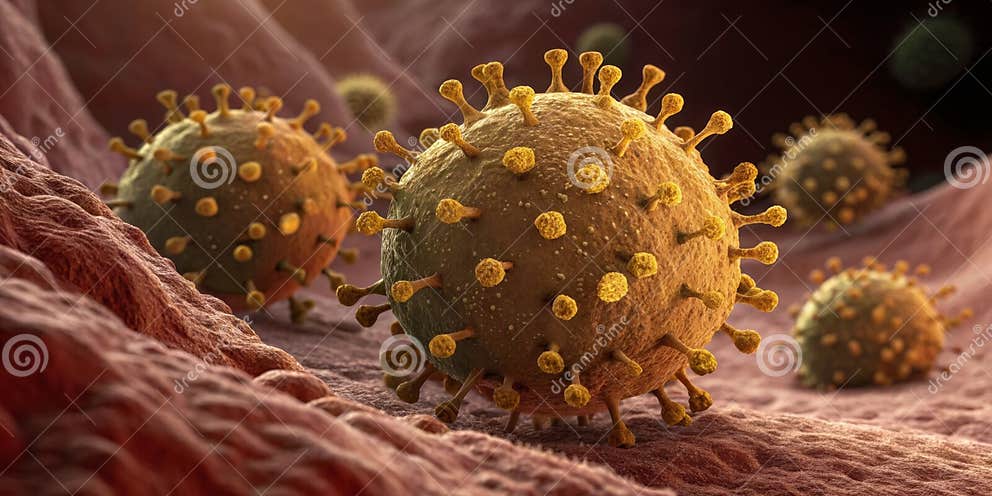 Microscopic View of Virus-like Particles Showcasing Their Intricate ...