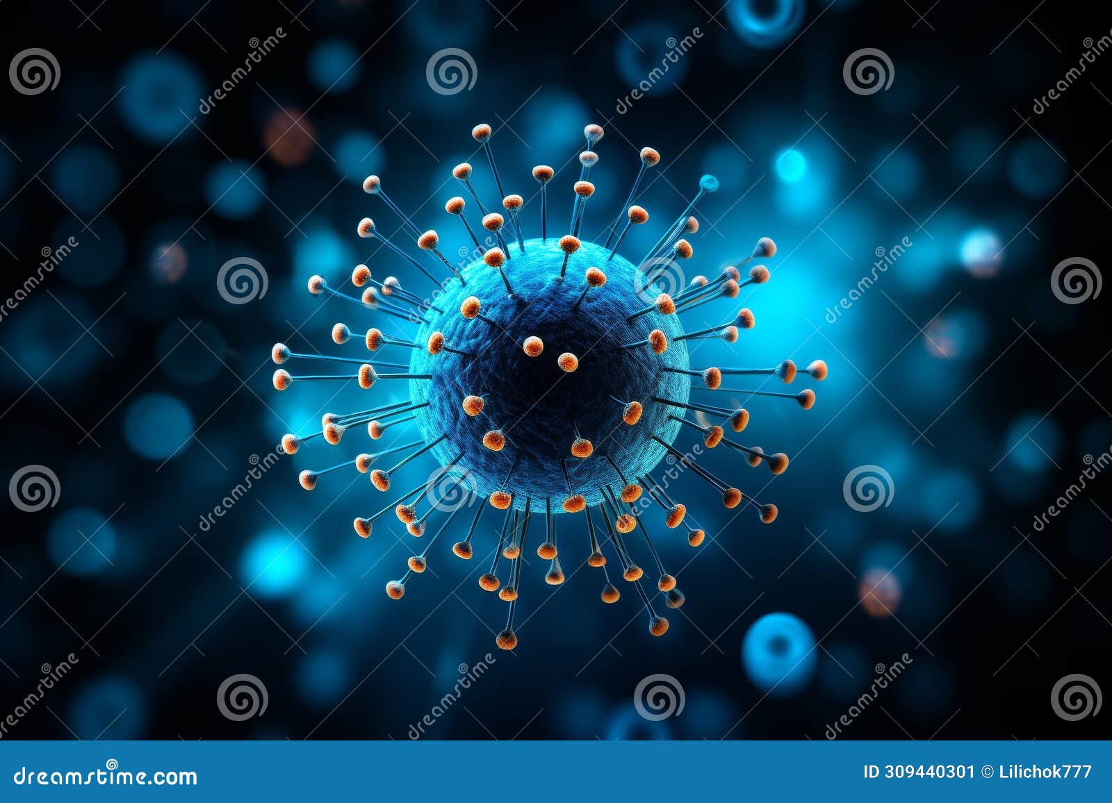 Microscopic View of Virus Under a Microscope, Close-up of Bacteria for ...