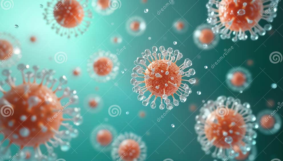 Microscopic View of Viruses in Motion. Virus Particles Show Complex ...