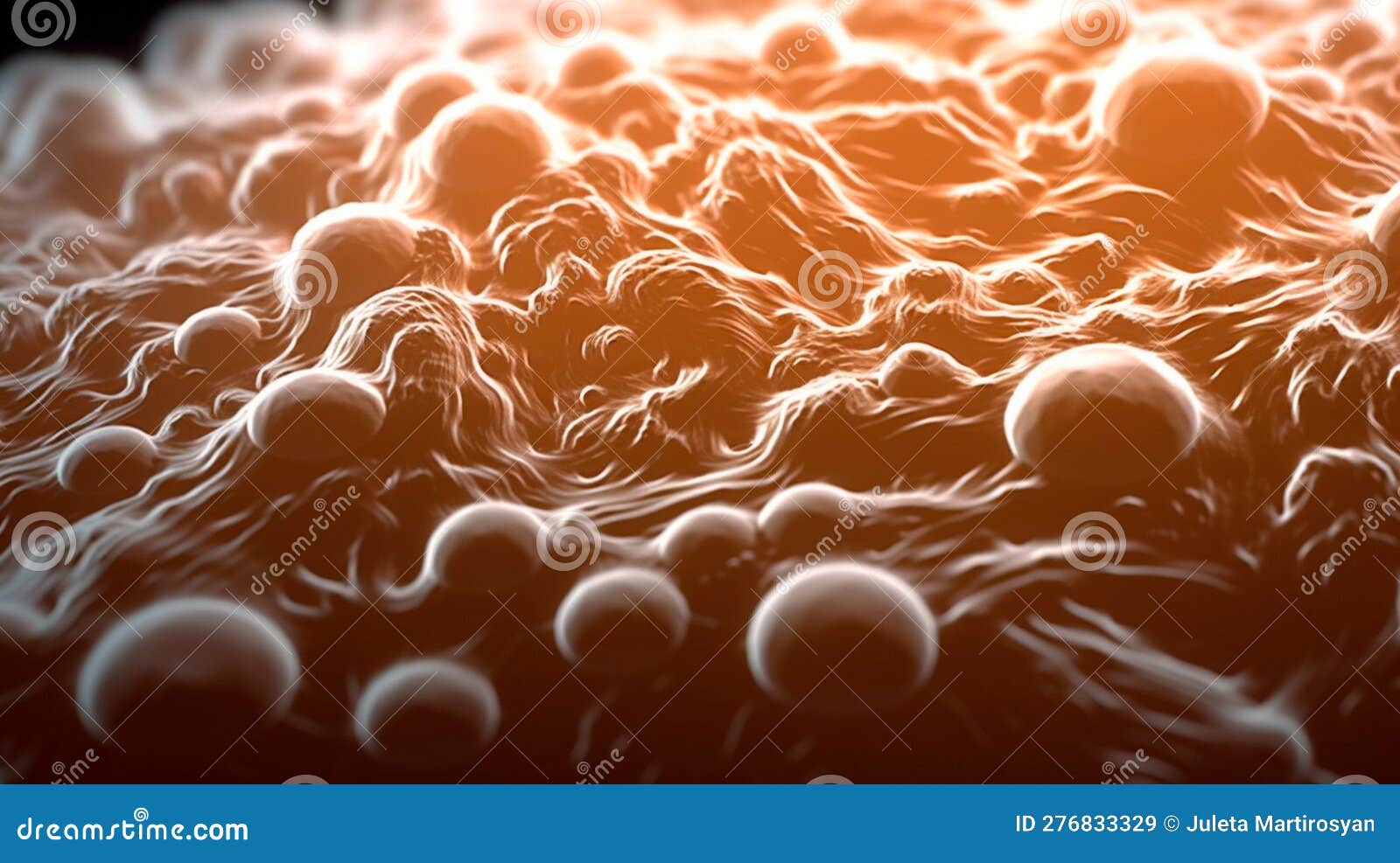 View Of Yeast Cells, Showing Various Shapes And Sizes, With A Light ...