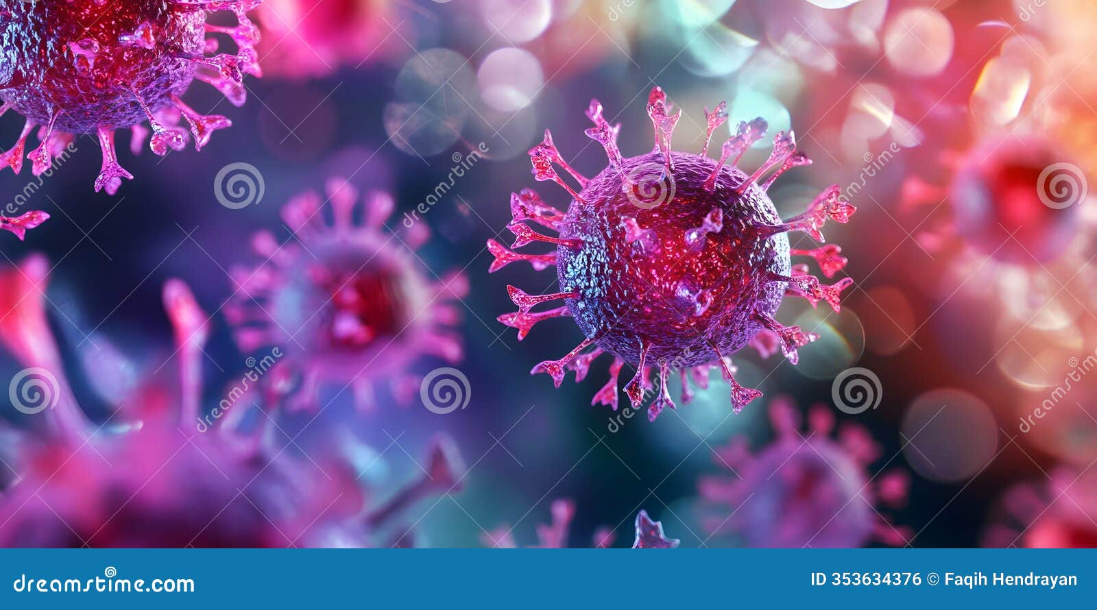 Microscopic Virology: Understanding Viral Structure and Infection Stock ...