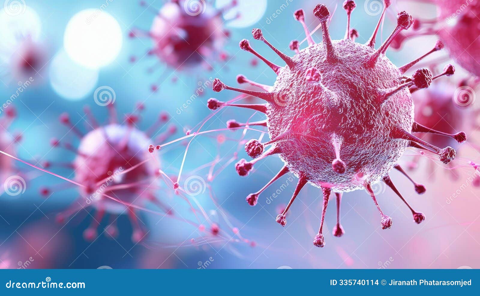 Microscopic Virus Structure: Detailed View Of Viral Morphology Stock ...