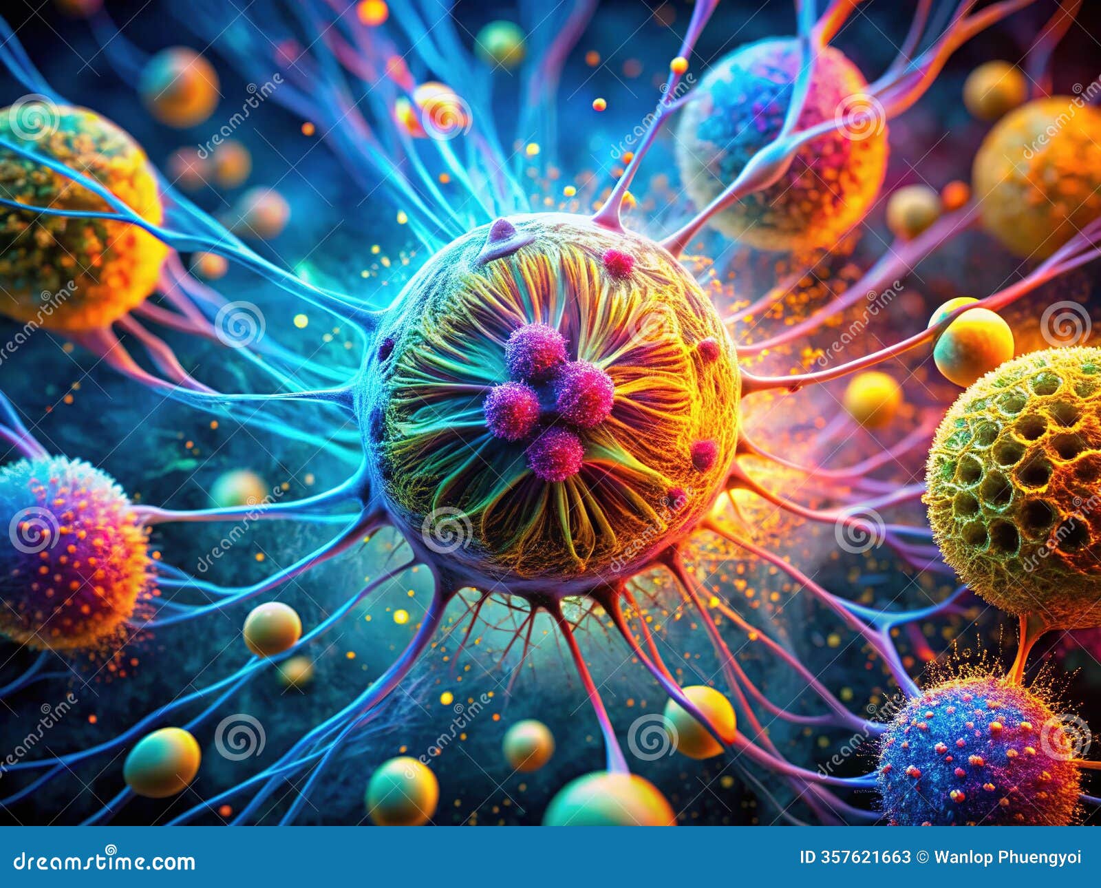 Microscopic Visualization of Anaphase Cell Division Sister Chromatid ...