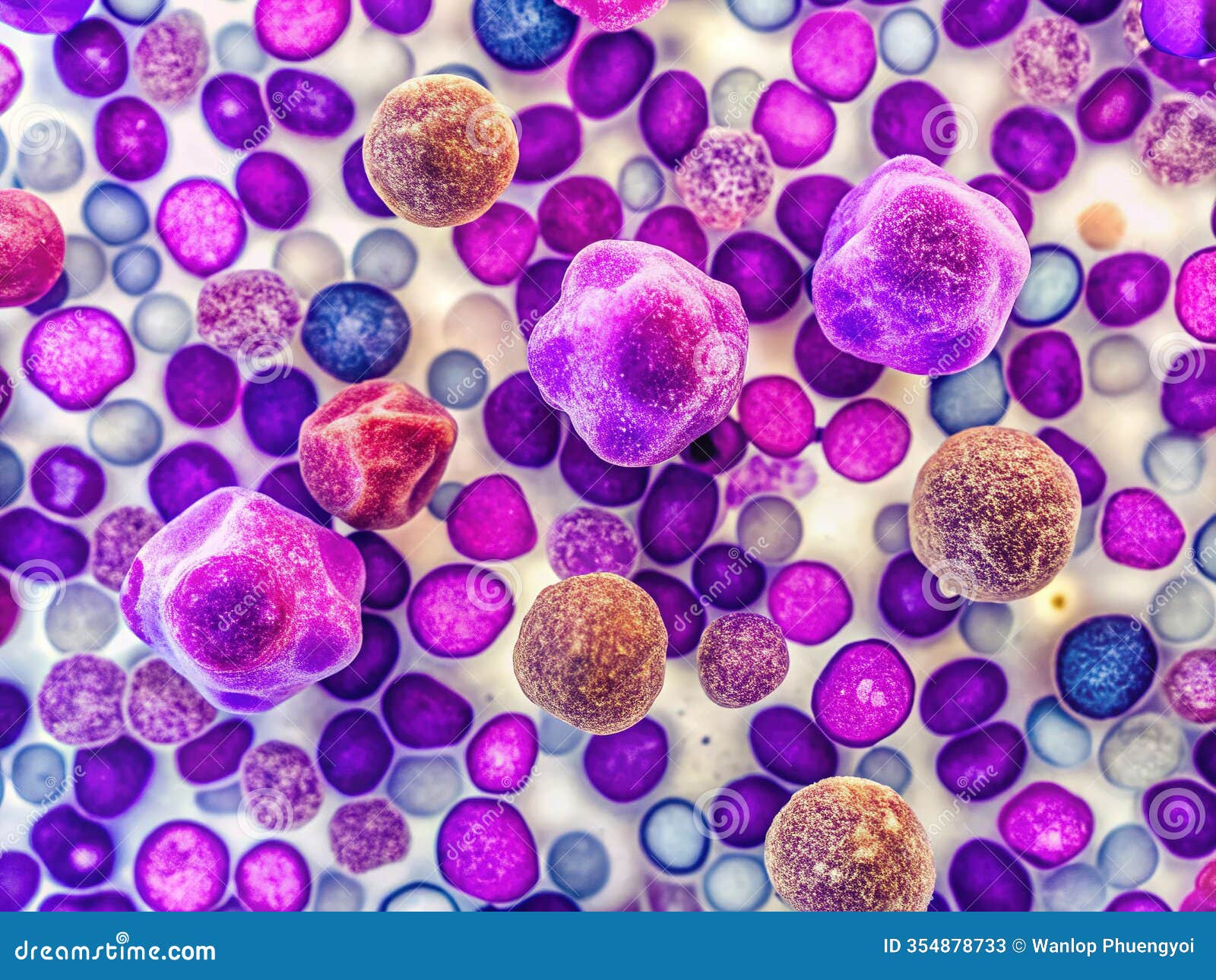 Microscopic Visualization of Myelodysplastic Syndrome MDS in Bone ...