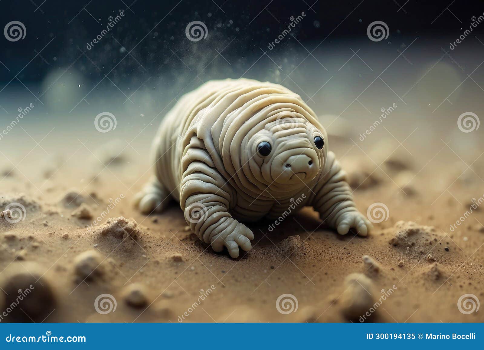 Microscopic Water Bear Called Tardigrade in Its Fluid Environment Stock ...