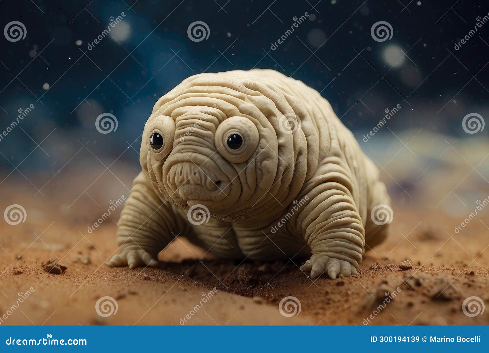 Microscopic Water Bear Called Tardigrade in Its Fluid Environment Stock ...