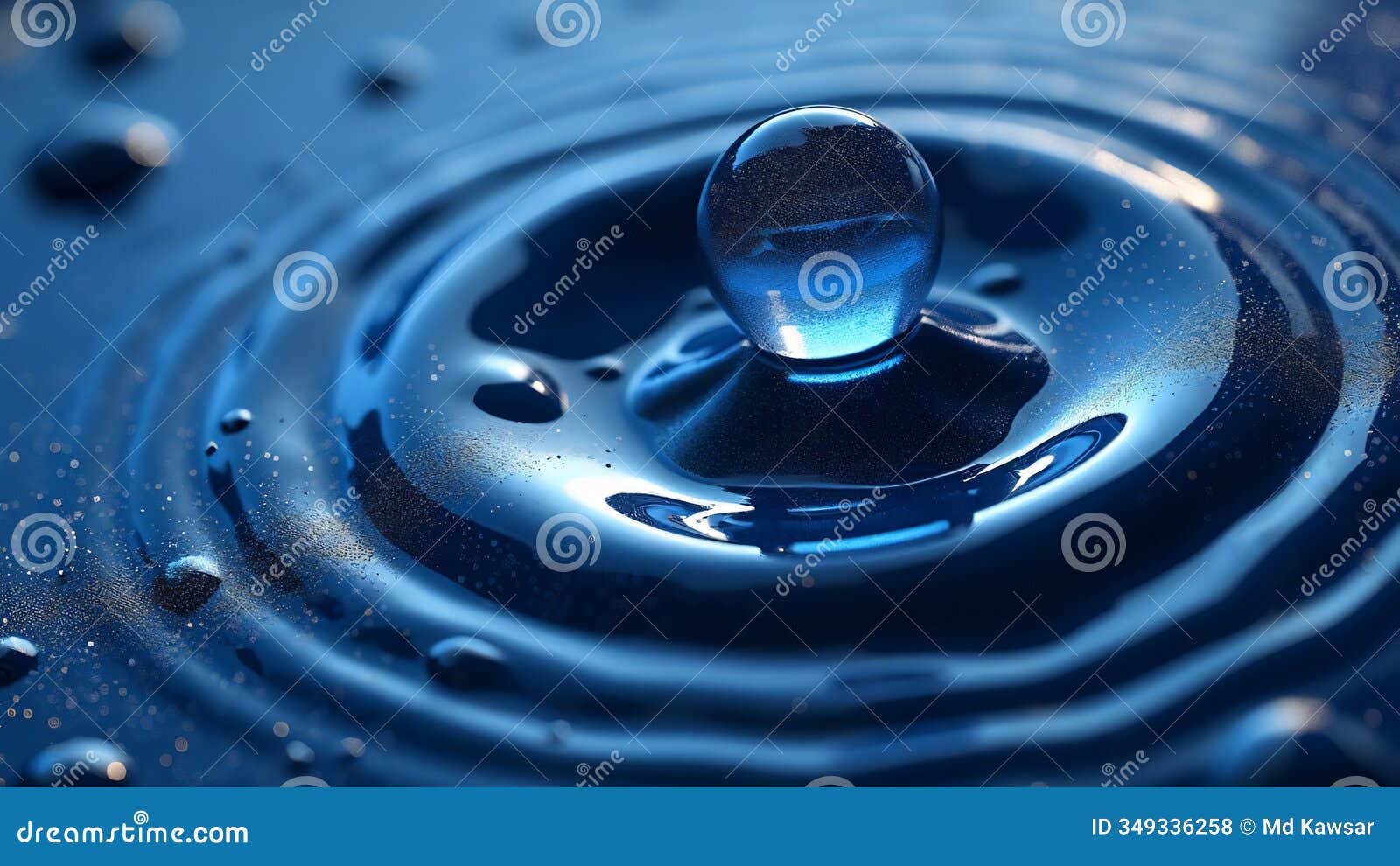 Microscopic Water Drop, Surface Tension, High Quality Image Stock ...