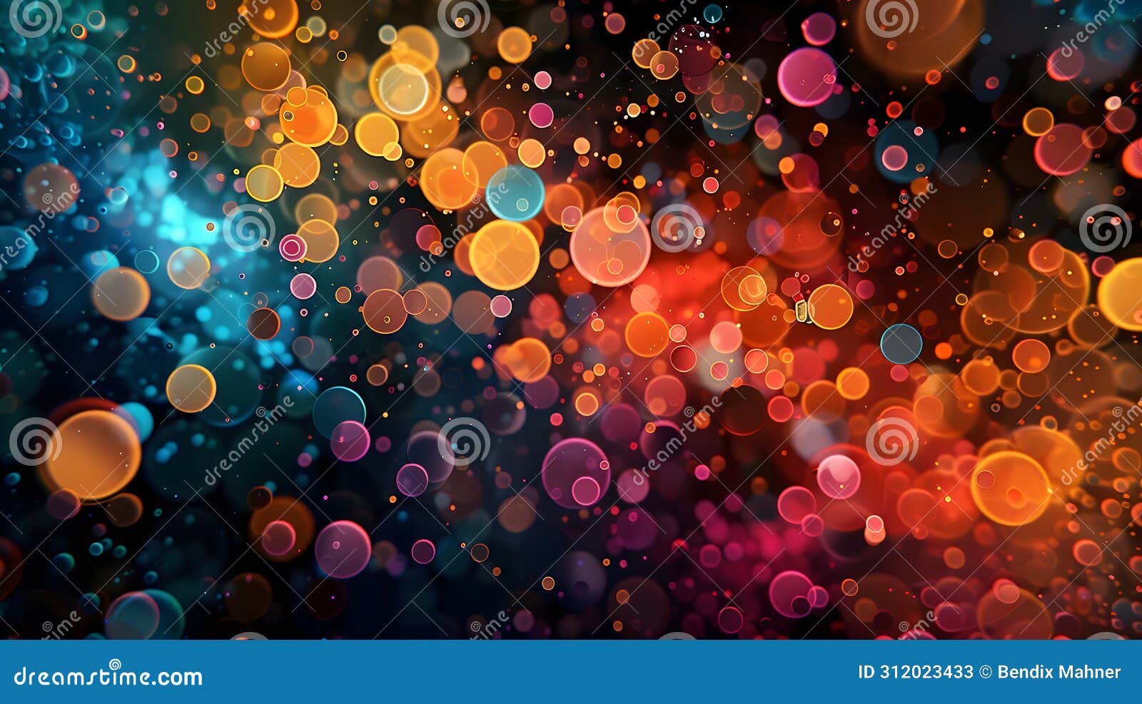 Microscopic Worlds Collide in Abstract Background Artistic Illustration ...