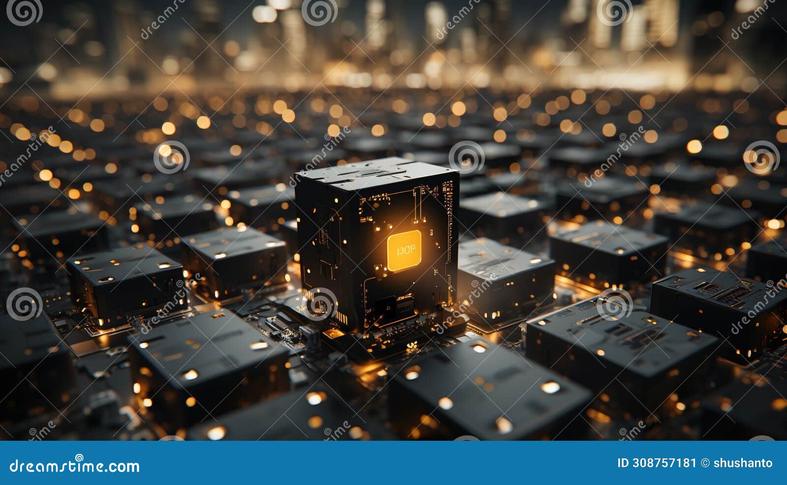 A Microscoping View of AI Powered Nano Bots Stock Illustration ...