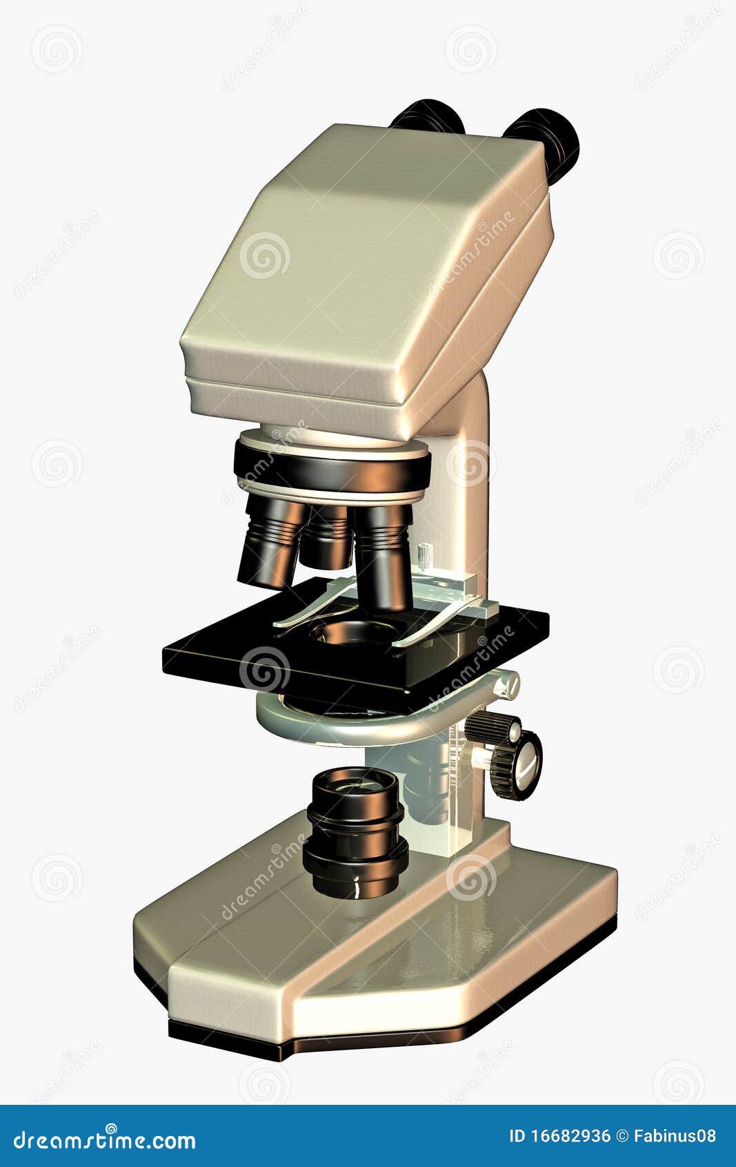 Microscopio illustrazione di stock. Illustrazione di bianco - 16682936