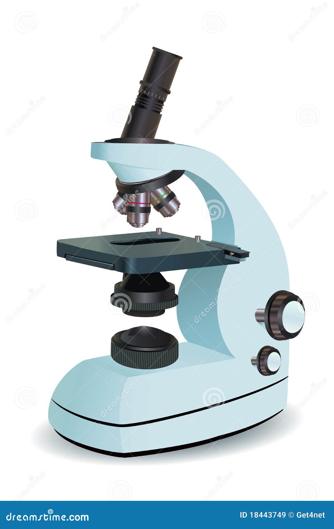 Microscopio illustrazione di stock. Illustrazione di ricerca - 18443749