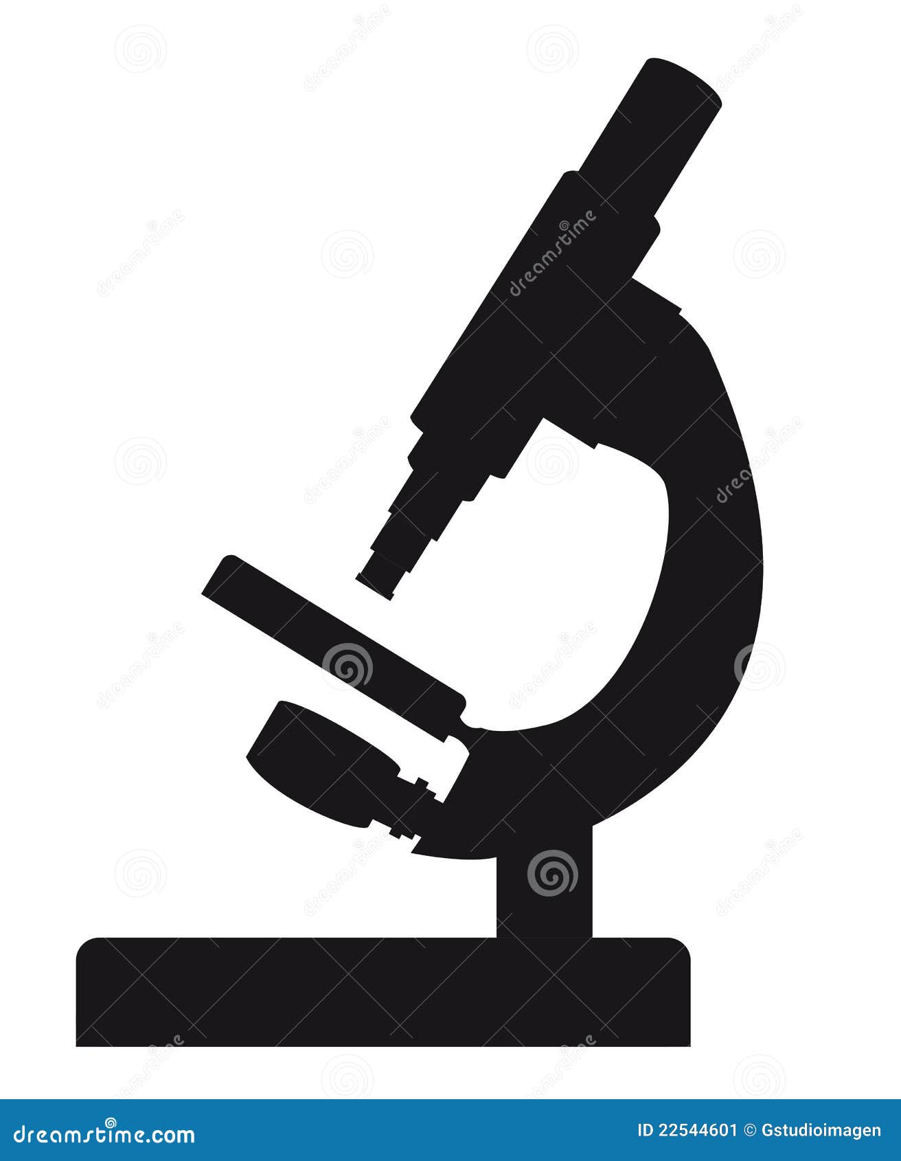 Microscopio ilustración del vector. Ilustración de ayuda - 22544601
