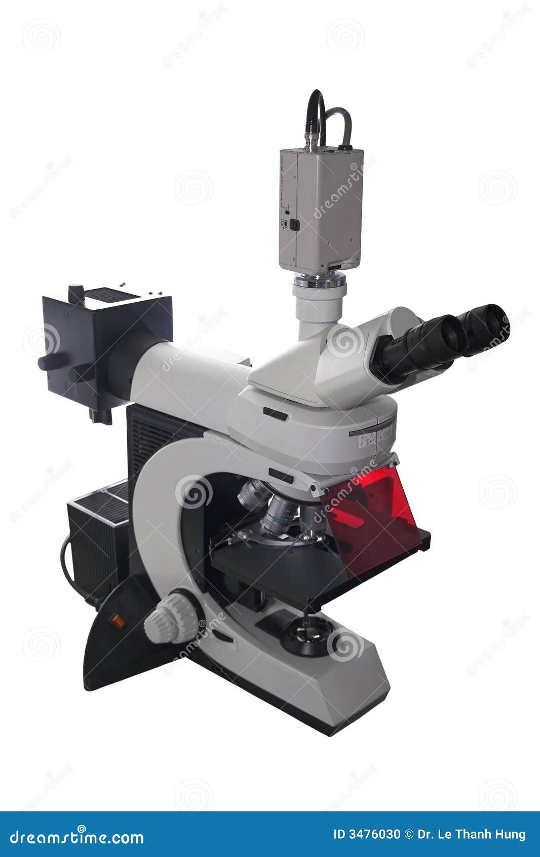 Microscopio Electrónico Moderno Foto de archivo - Imagen de ocular ...