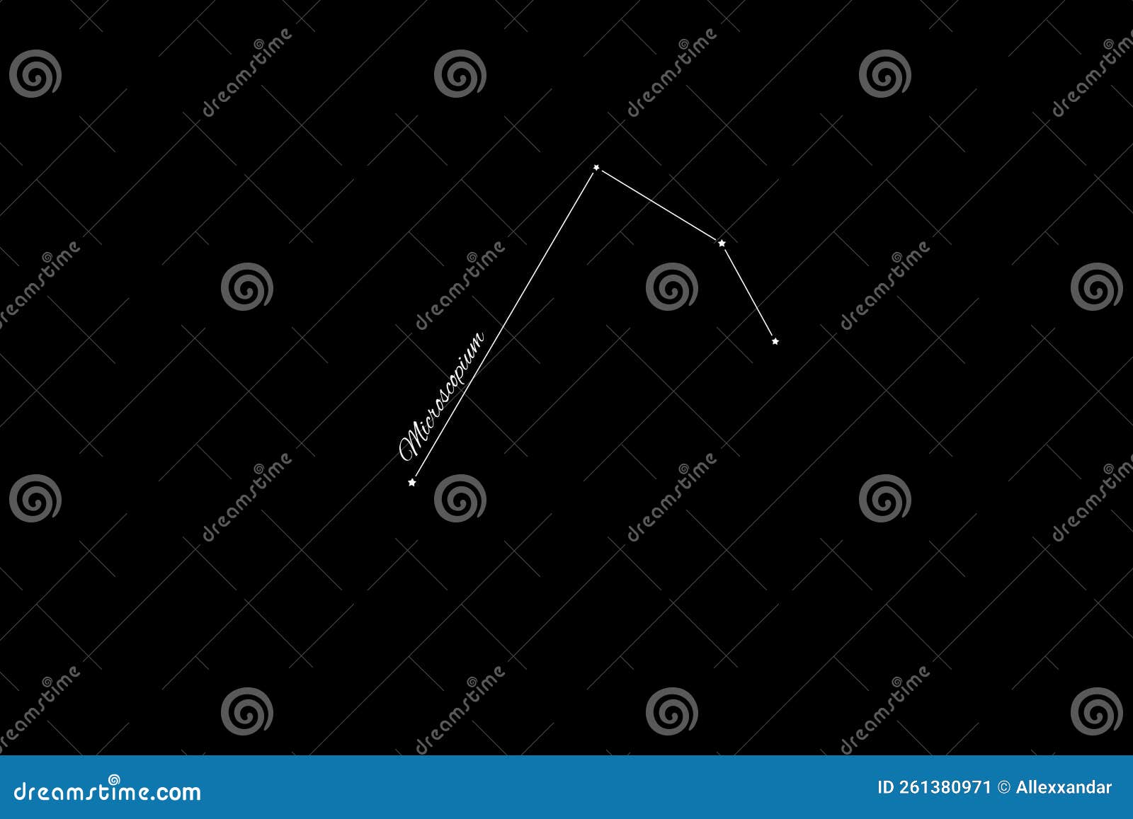 Microscopium Constellation, Cluster of Stars, Microscope Constellation ...