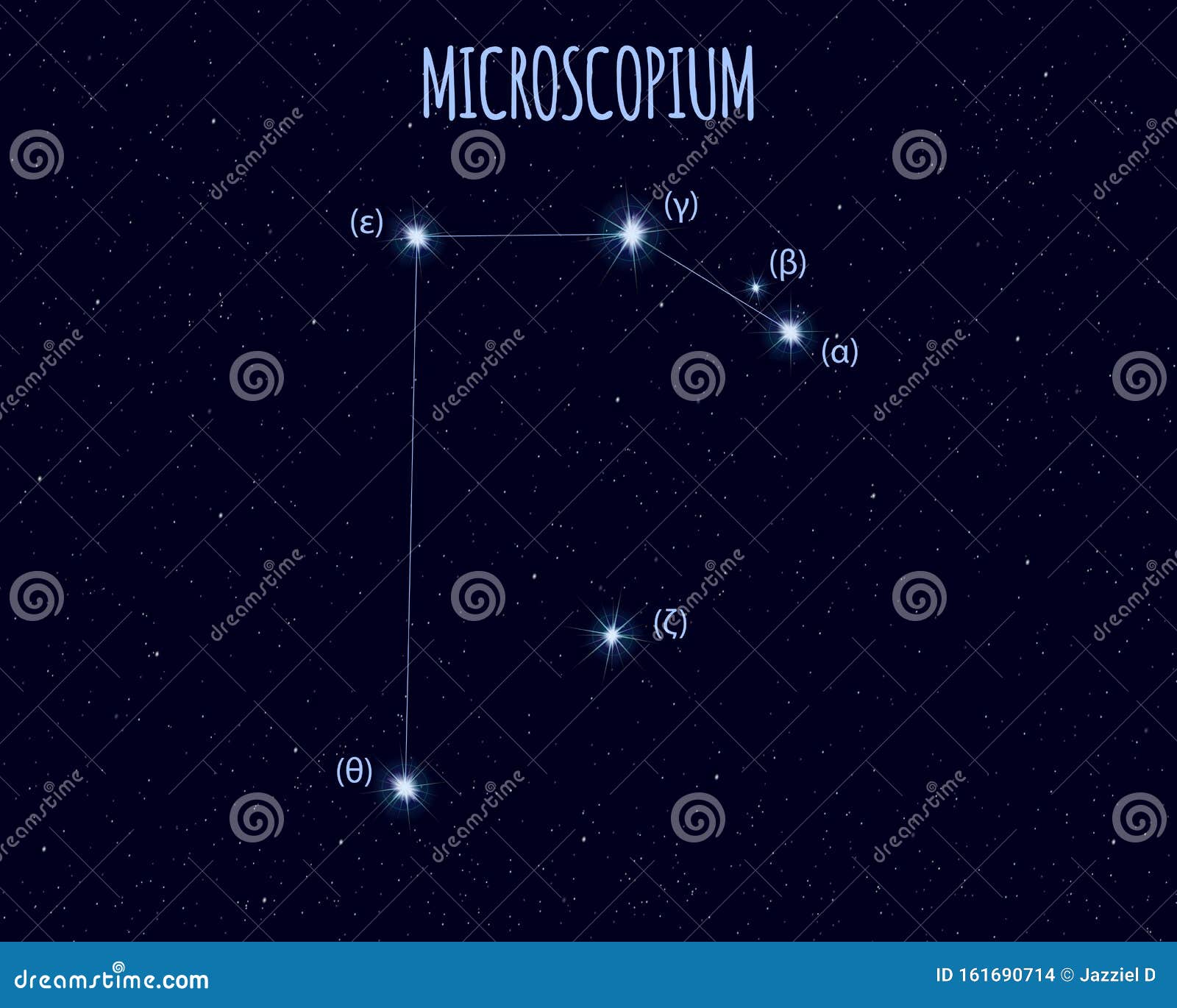 Microscopium Star Constellation, Microscope Constellation Royalty-Free ...