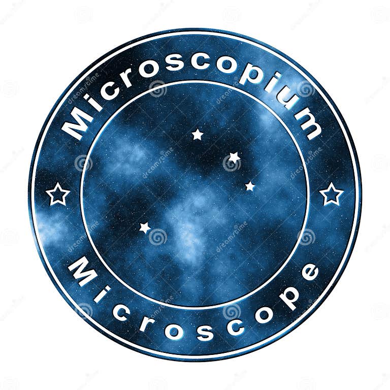 Microscopium Star Constellation, Microscope Constellation Stock Photo ...