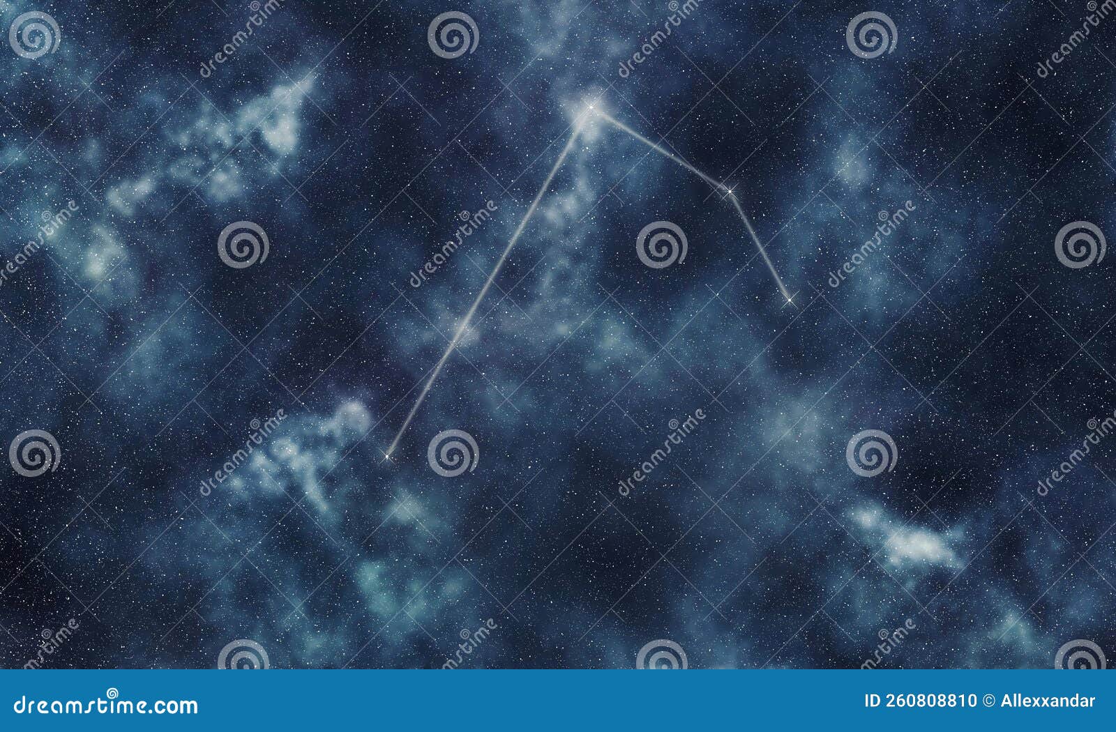 Microscopium Star Constellation, Night Sky Microscope Stock ...