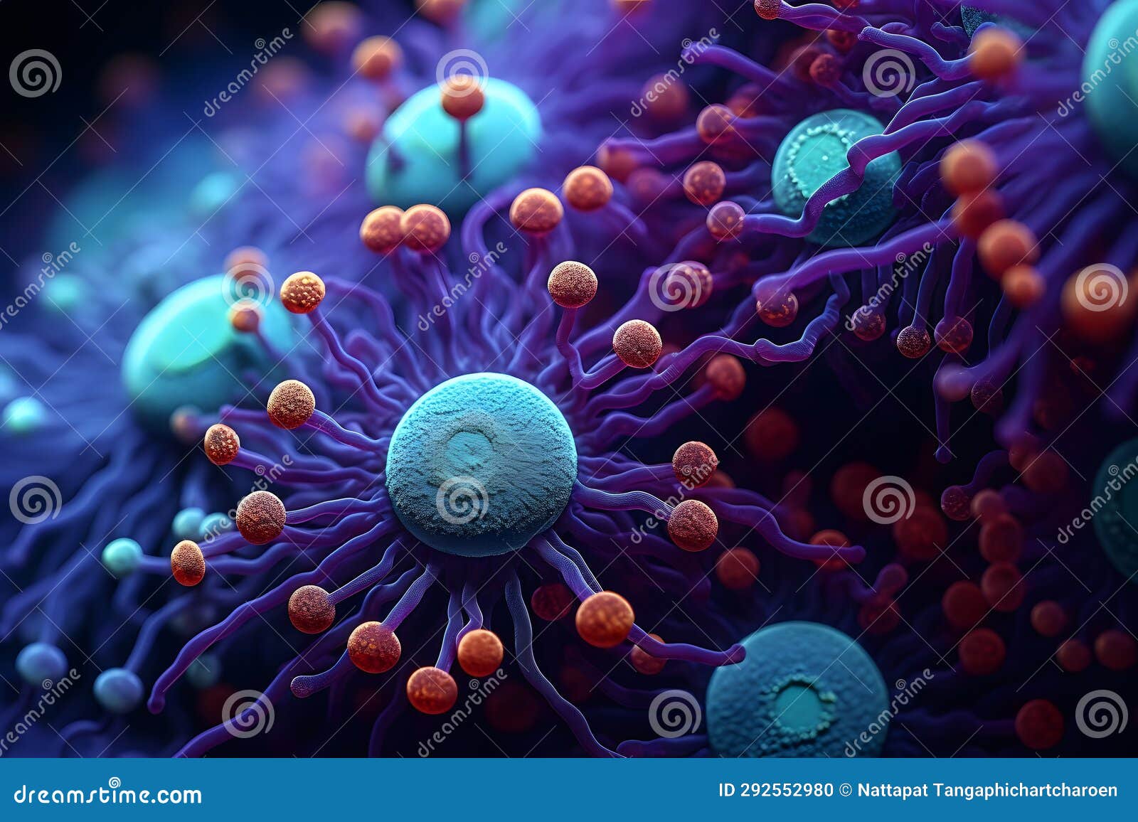 Microscopy of Bacteria, Electron Microscopy, Closeup 500x Zoom ...
