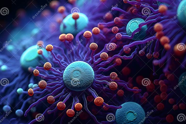 Microscopy of Bacteria, Electron Microscopy, Closeup 500x Zoom ...