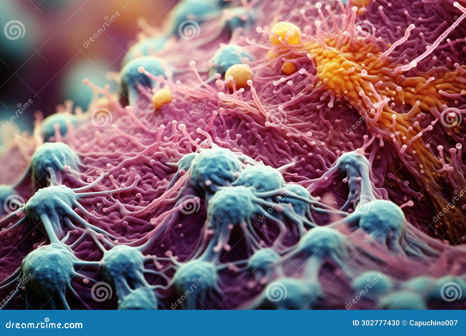 Microscopy Of Bacteria, Electron Microscopy, Closeup 500x Zoom ...