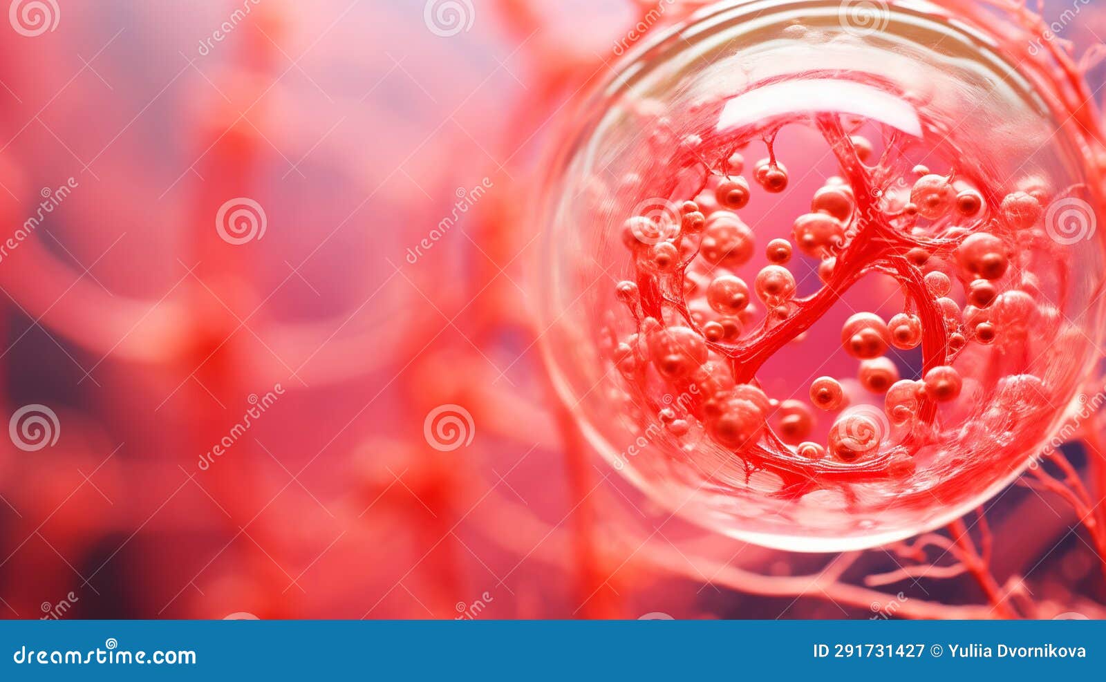 Microscopy of Futuristic Genetic Engineered Cell. Advanced ...