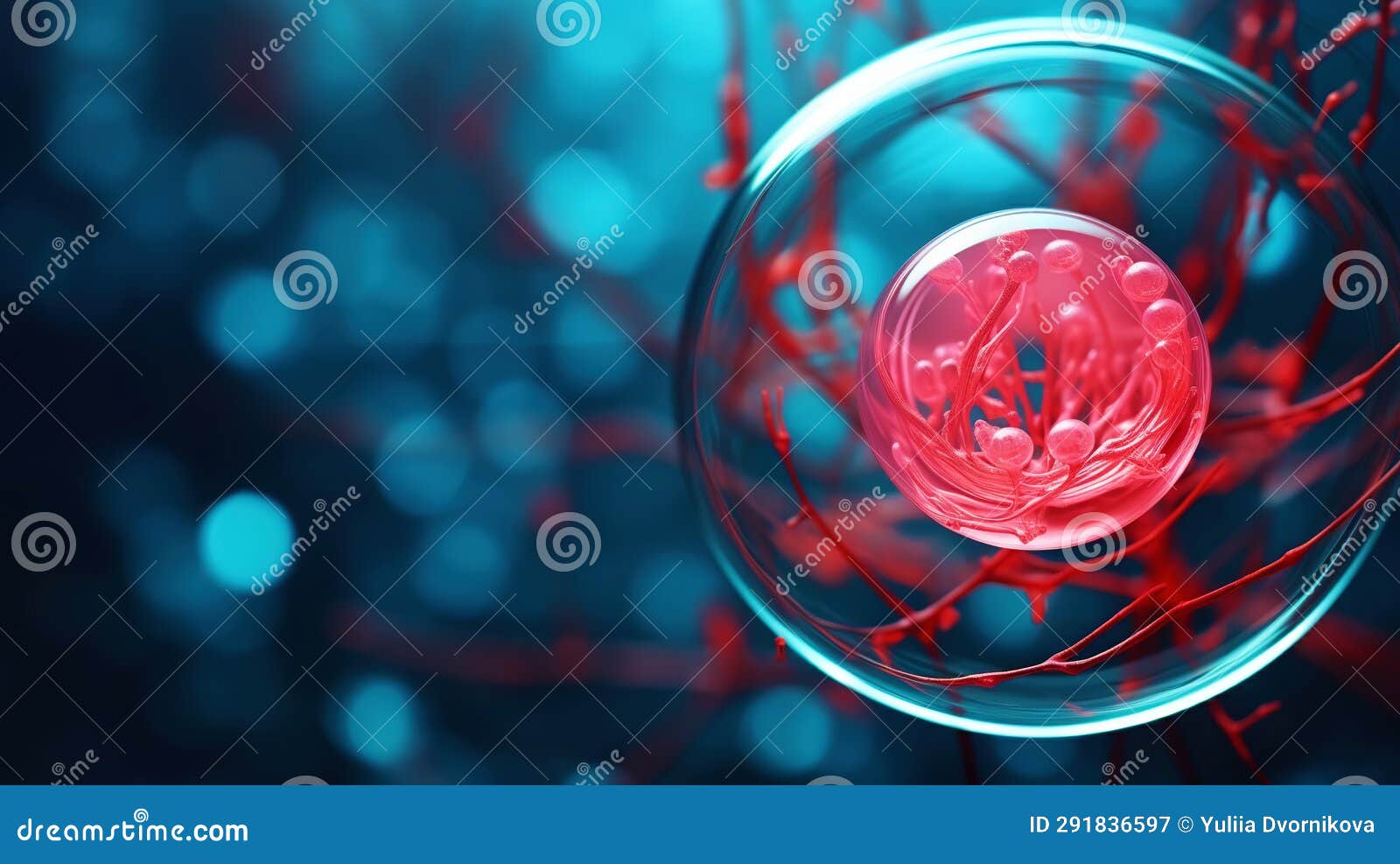 Microscopy of Futuristic Genetic Engineered Cell. Advanced ...