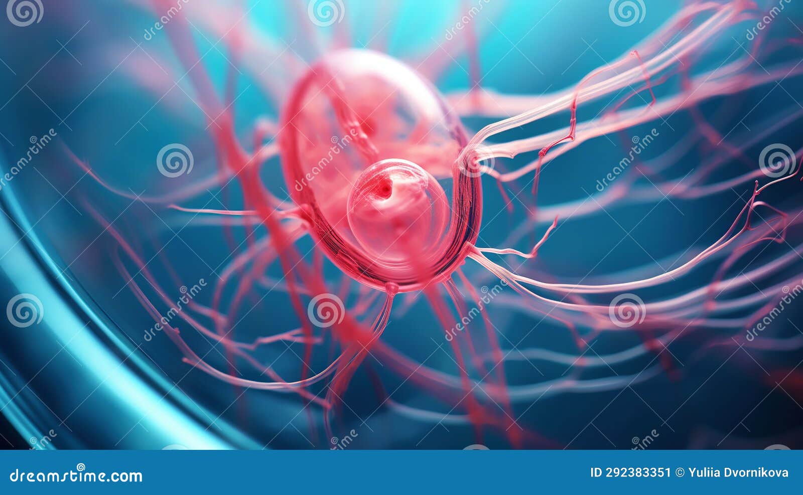 Microscopy of Futuristic Genetic Engineered Cell. Advanced ...