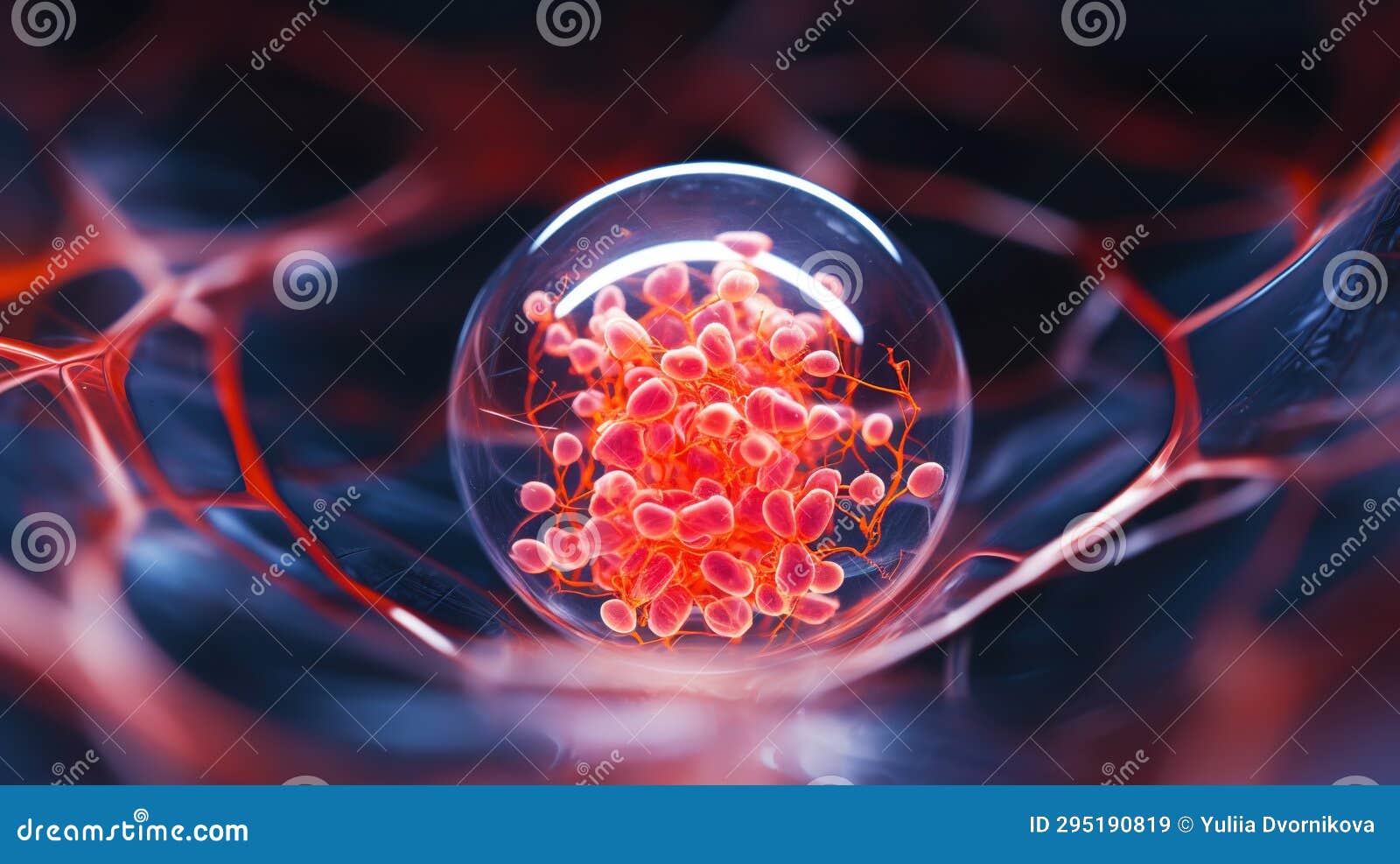 Microscopy of Futuristic Genetic Engineered Cell. Advanced ...