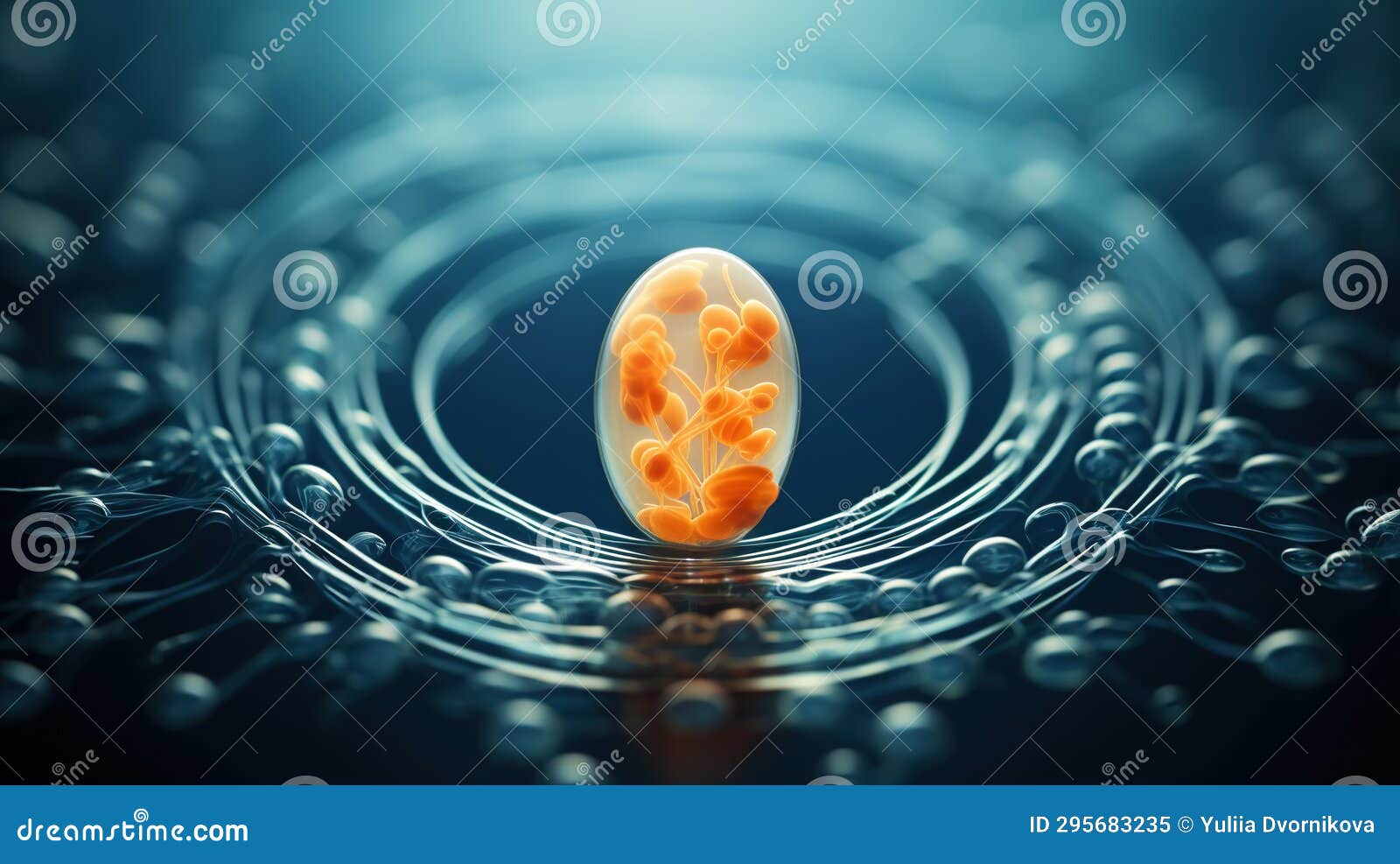 Microscopy of Futuristic Genetic Engineered Cell. Advanced ...