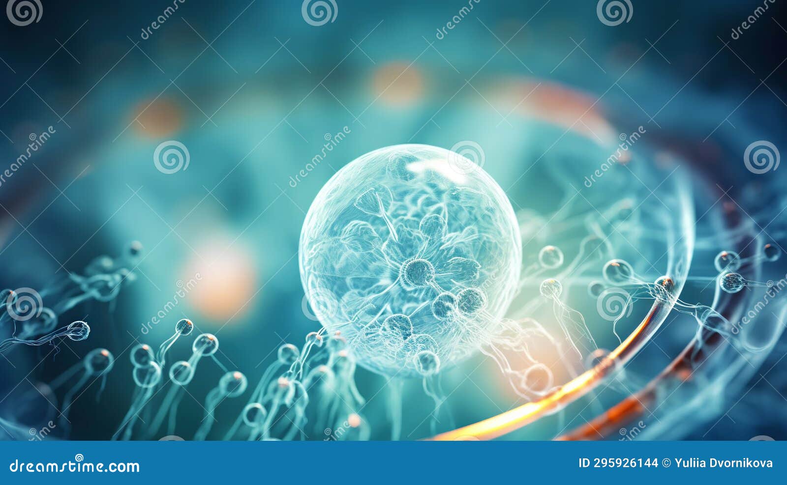 Microscopy of Futuristic Genetic Engineered Cell. Advanced ...