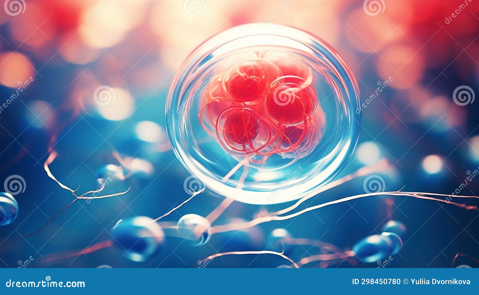 Microscopy of Futuristic Genetic Engineered Cell. Advanced ...