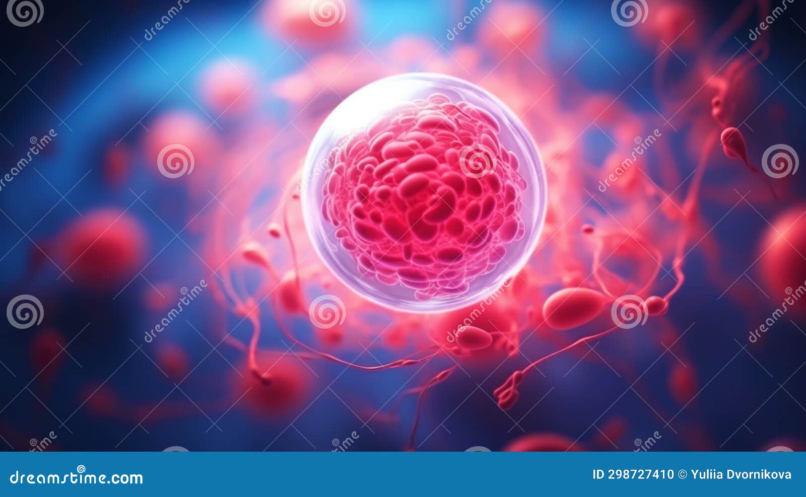 Microscopy of Futuristic Genetic Engineered Cell. Advanced ...
