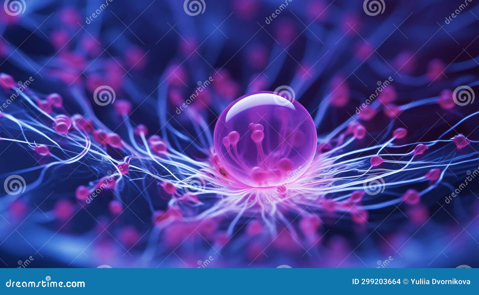 Microscopy of Futuristic Genetic Engineered Cell. Advanced ...