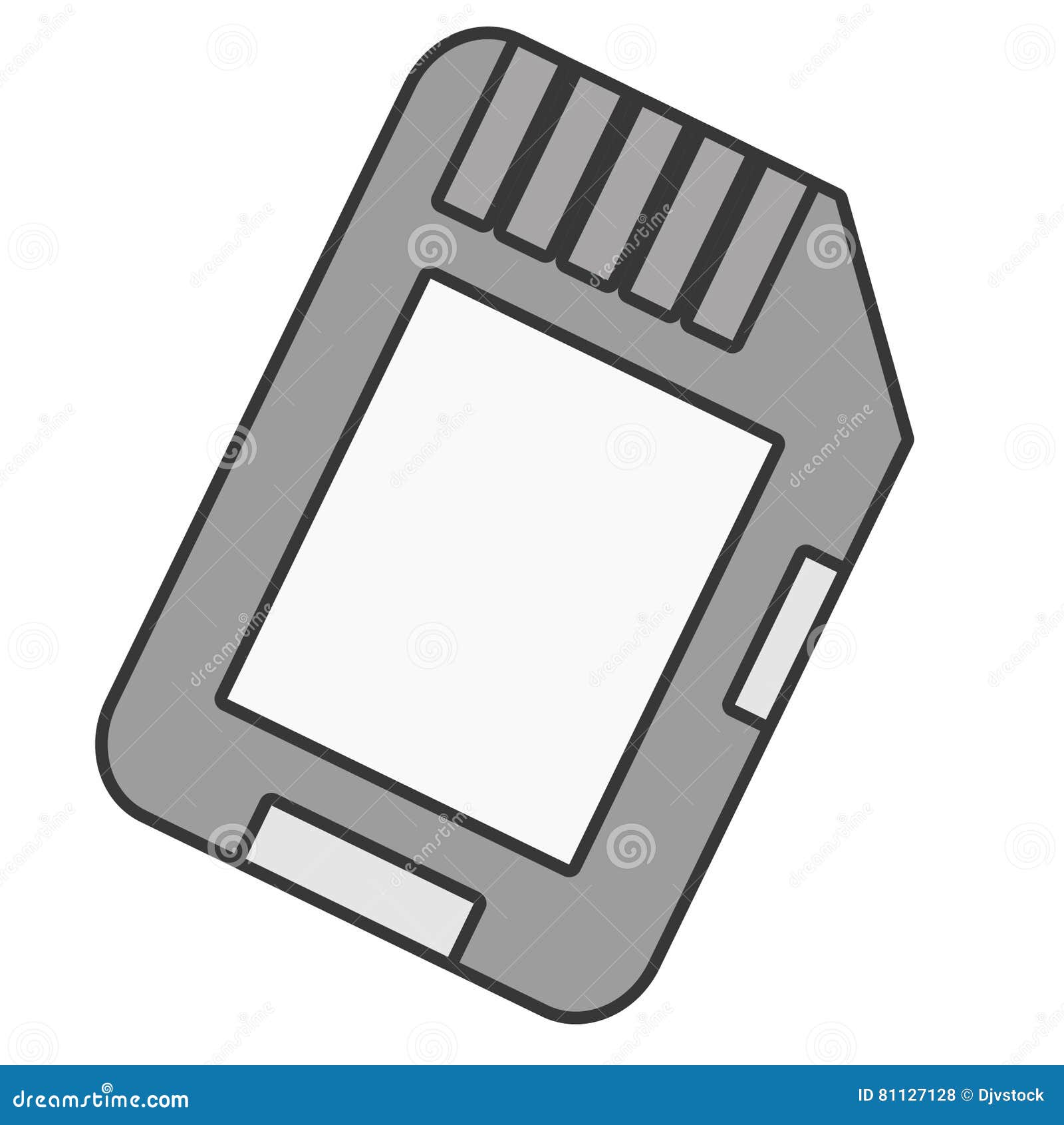 Microsd flash memory stock vector. Illustration of files - 81127128